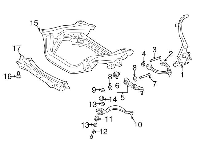 Genuine Mercedes 0009903211 Engine Cradle Bolt - Mercedes | 000990321164