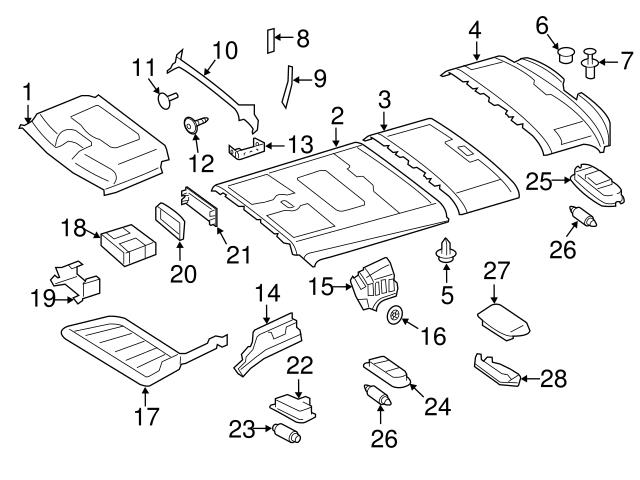 Genuine Mercedes 0009904111 B Pillar Trim Panel Bolt; Left Upper, Right ...