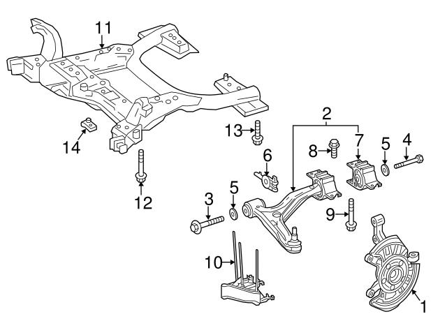 Genuine Mercedes 0009906611 Control Arm Bolt; Left, Right - Mercedes