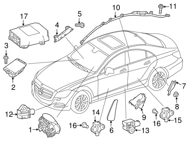 Genuine Mercedes 0009910037 Door Emblem; Left, Right - Mercedes