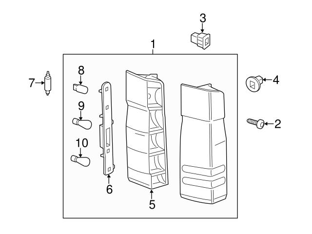 Genuine Mercedes 000991507164 Tail Lamp Nut; Left, Right - Mercedes ...