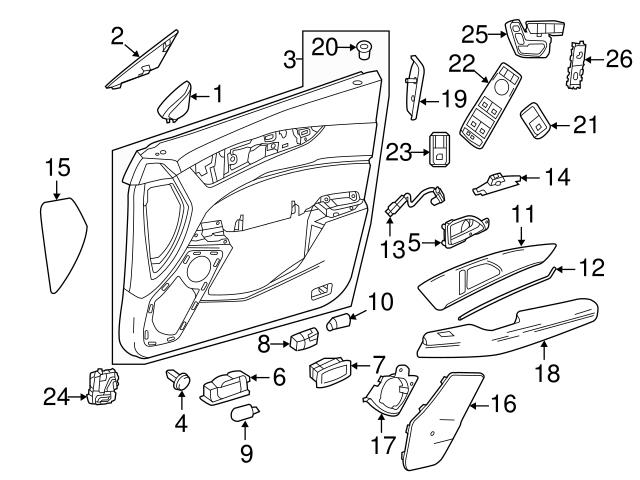 Genuine Mercedes 0009916000 Door Interior Trim Panel Retainer; Lower ...