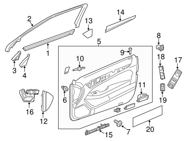 Genuine Mercedes 0009917940 Door Interior Trim Panel Retainer; Left ...
