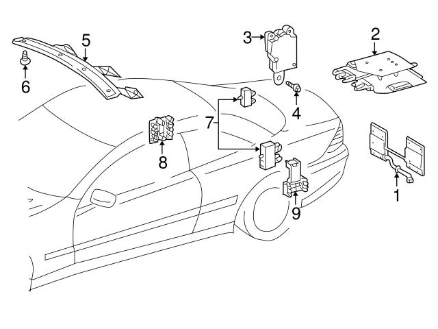 Genuine Mercedes 0009950414 Antenna Cable Clip - Mercedes