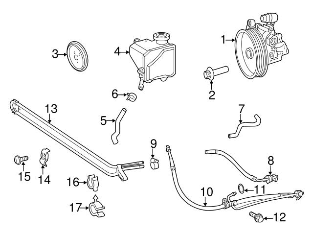 Genuine Mercedes 0009953005 Power Steering Hose Clamp - Mercedes ...
