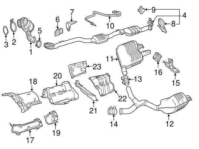 Genuine Mercedes 0009953033 Exhaust Muffler Clamp; Left, Right - Mercedes