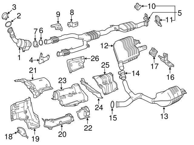 Genuine Mercedes 0009953533 Exhaust/Muffler Clamp; Front Right - Mercedes