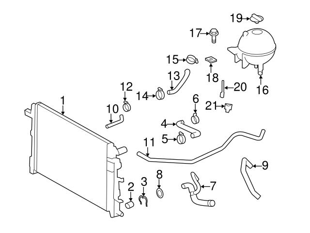 Genuine Mercedes 0009954005 Radiator Hose Clamp/Clip; Front, Lower ...