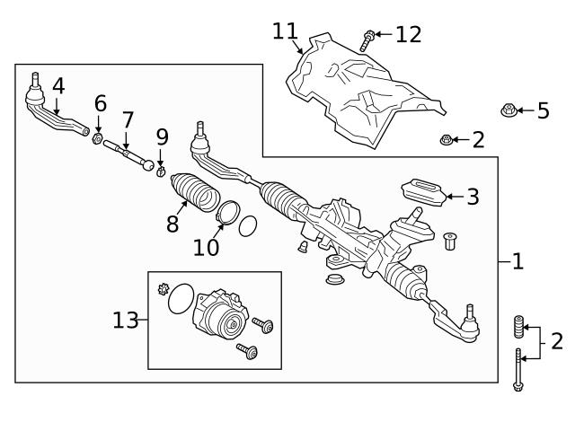 Genuine Mercedes 0009957700 Rack and Pinion Boot Clamp; Left Inner ...