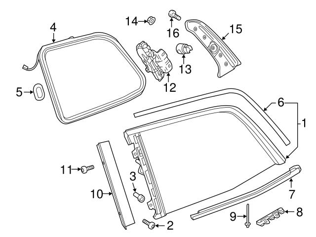 Genuine Mercedes 0009980690 Quarter Panel Glass Washer; Left, Right ...
