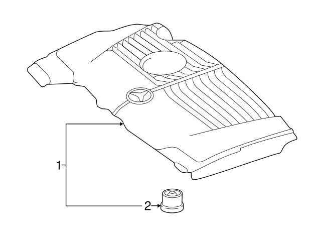 Genuine Mercedes 0009981342 Radiator Insulator; Lower Left/Right ...