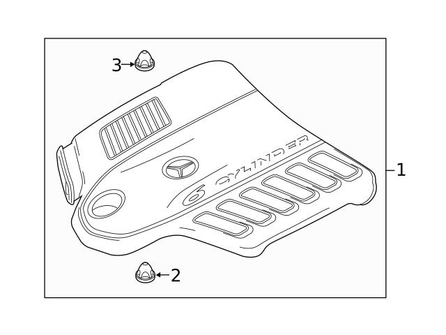 Genuine Mercedes 0009982542 Engine Cover Grommet - Mercedes | 000998254264