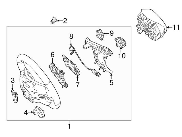 Genuine Mercedes 0014602803 Steering Wheel - Mercedes