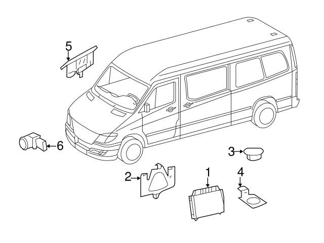 Genuine Mercedes 0015423523 Parking Aid Speaker - Mercedes