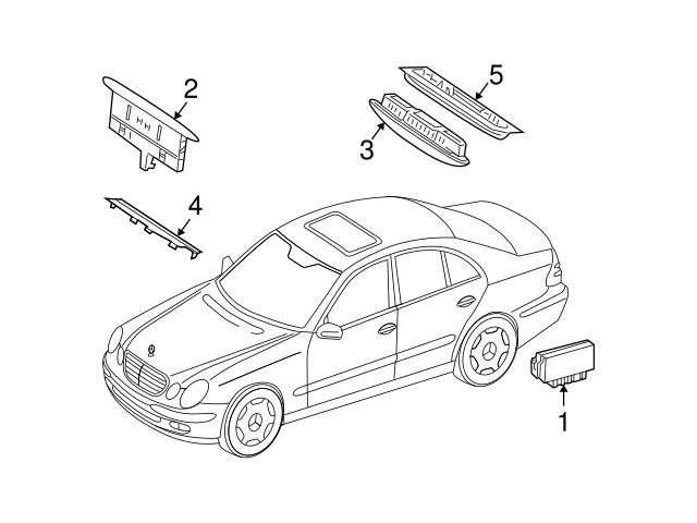 Genuine Mercedes 0015423723 Parking Aid Speaker; Front - Mercedes