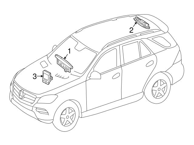 Genuine Mercedes 0015425123 Parking Aid Speaker; Rear - Mercedes ...