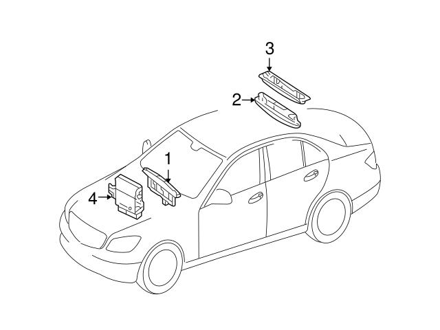 Genuine Mercedes 0015425423 Parking Aid Speaker; Rear - Mercedes ...