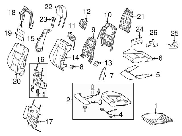 Genuine Mercedes 00180013789051 Power Seat Switch; Front Left ...