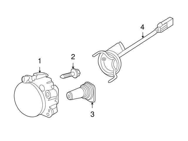 Genuine Mercedes 0019840529 Fog Light Screw; Left, Right - Mercedes