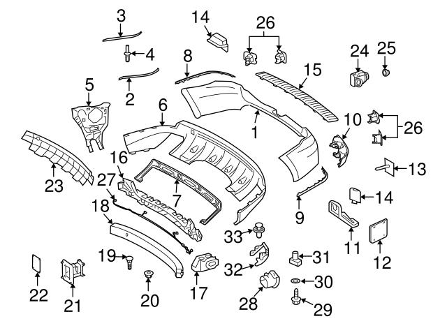 Genuine Mercedes 0019841729 Exhaust Tail Pipe Tip Bolt; Left, Right ...