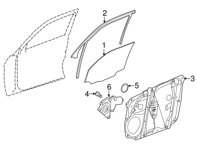 Genuine Mercedes 0019903011 Window Regulator Screw; Left, Right, Front ...