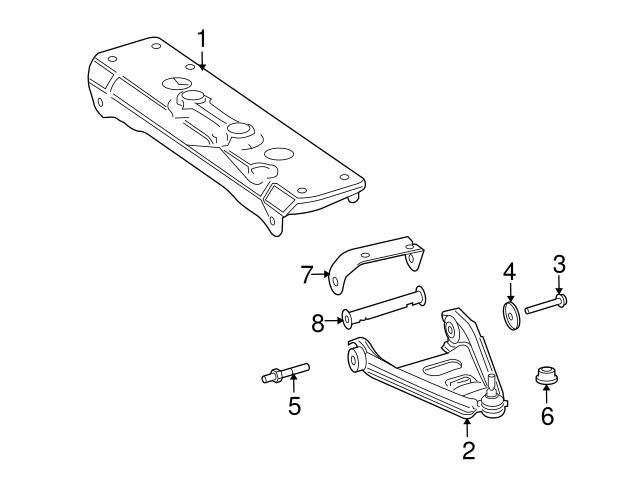 Genuine Smart 0019906714 Suspension Control Arm Stud; Left, Right - Smart
