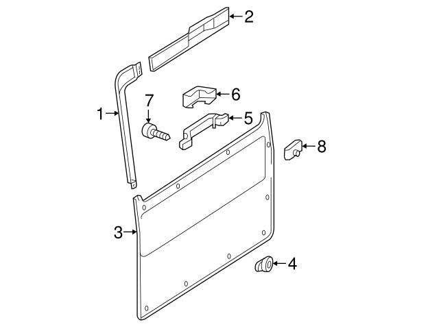 Genuine Mercedes 0019915698 Door Interior Trim Panel Retainer - Mercedes