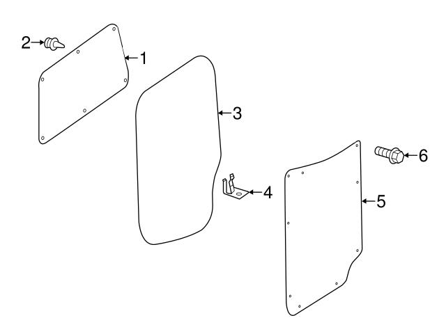 Genuine Mercedes 0019918570 Door Interior Trim Panel Retainer; Rear ...