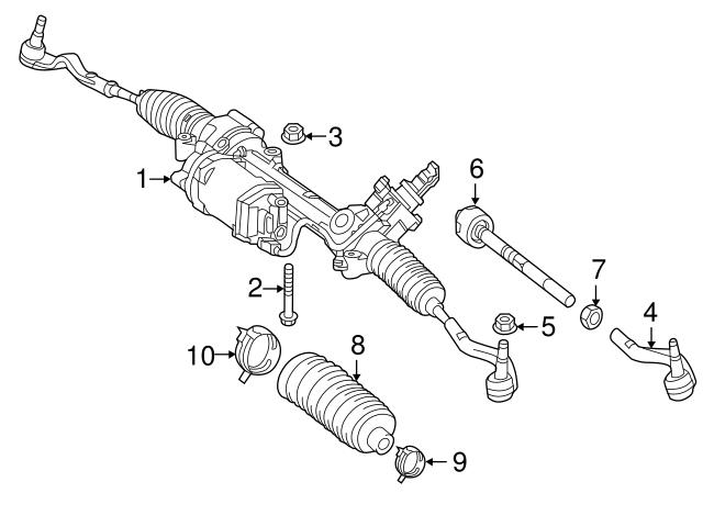 Genuine Mercedes 0019950335 Rack and Pinion Boot Clamp; Left Inner ...