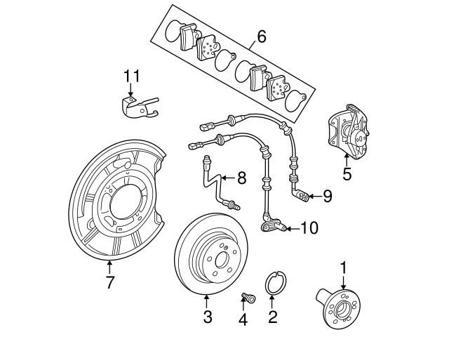 Genuine Mercedes 002420018364 Brake Caliper; Rear Left - Mercedes ...