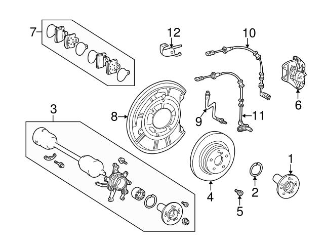 Genuine Mercedes 0024205383 Brake Caliper; Rear Left - Mercedes
