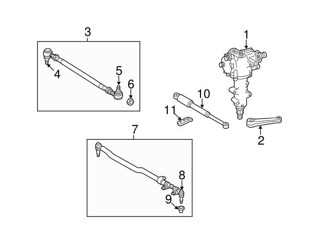 Genuine Mercedes 0024601648 Tie Rod End; Right, Right Outer, Right ...