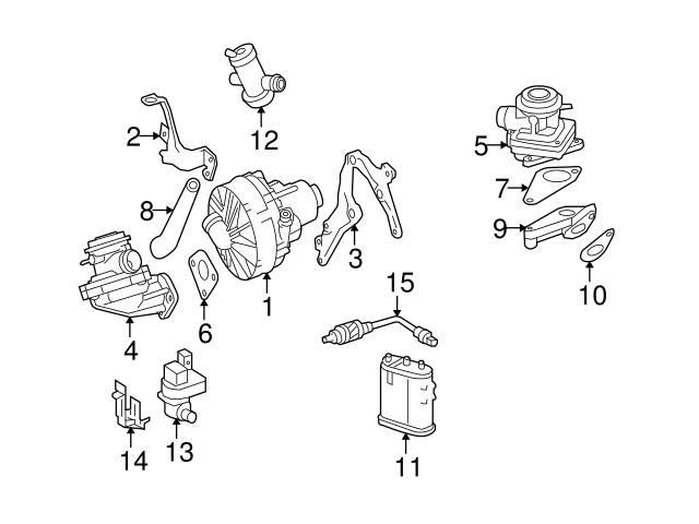 Genuine Mercedes 0025400817 Oxygen Sensor; Rear Left - Mercedes