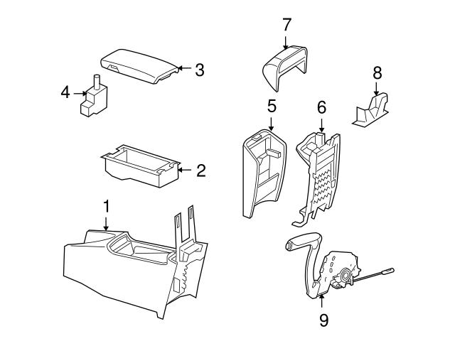 Genuine Mercedes 0025424219 Center Console Latch - Mercedes