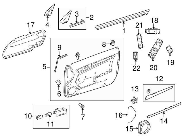 Genuine Mercedes 0028201501 Courtesy Light; Front - Mercedes