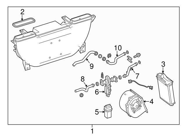 Genuine Mercedes 0028303108 Blower Motor; Rear, Front - Mercedes