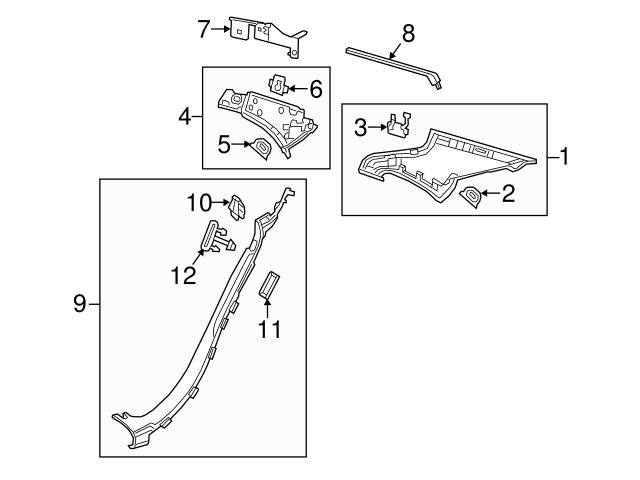 Genuine Mercedes 0029916170 Seat Back Panel Bracket - Mercedes | 0099882478