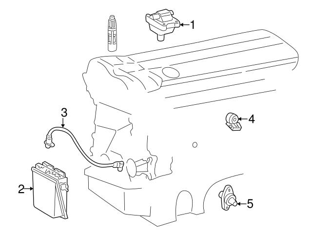 Genuine Mercedes 003153752864 Crankshaft Position Sensor - Mercedes ...