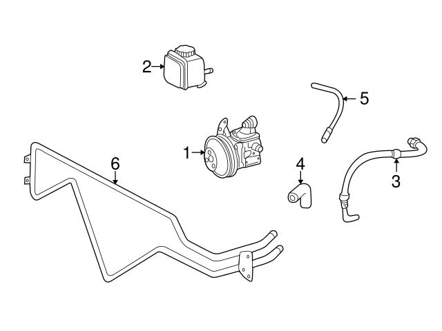 Genuine Mercedes 003466540180 Power Steering Pump - Mercedes ...