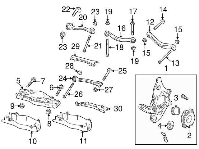 Genuine Mercedes 0039902505 Trailing Arm Bolt; Rear Forward Outer Outer ...