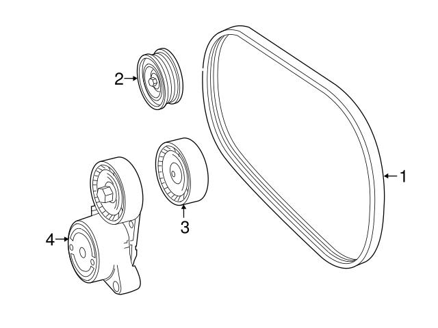 Genuine Mercedes 0039934796 Serpentine Belt - Mercedes | A0039934796