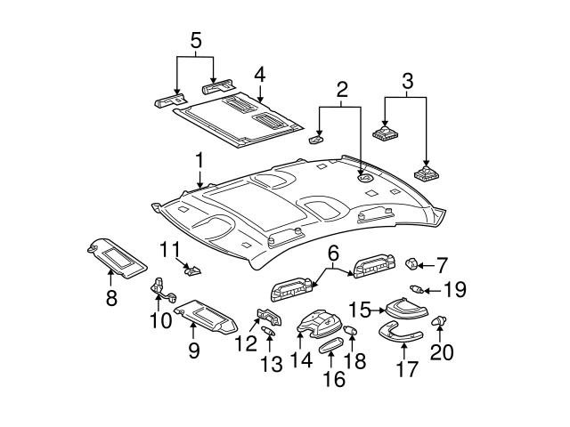 Genuine Mercedes 0039948345 Glove Box Nut - Mercedes