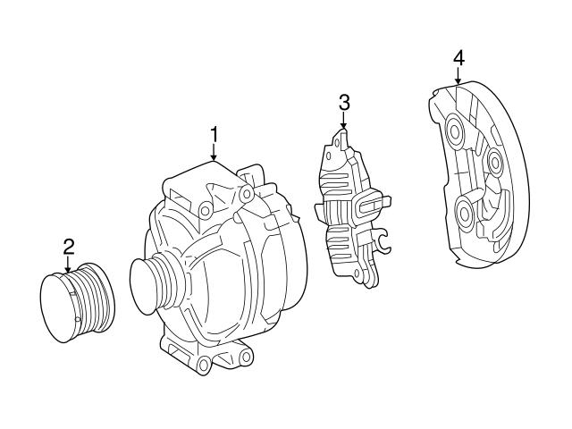 Genuine Mercedes 0041542806 Voltage Regulator - Mercedes