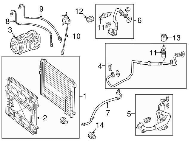 Genuine Mercedes 0042301911 AC Compressor - Mercedes