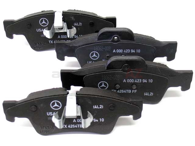 Genuine Mercedes 008420412028, A008420412028 Brake Pad Set; Front ...