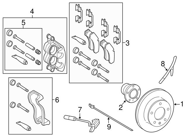 Genuine Mercedes 004420558380 Brake Caliper; Front Left - Mercedes ...