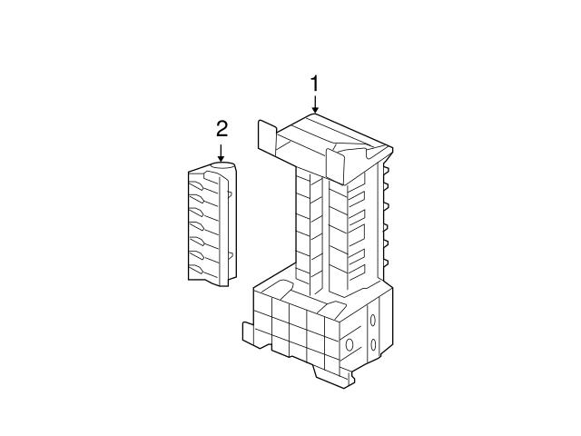 Genuine Mercedes 0045452501 Relay Box; Rear - Mercedes