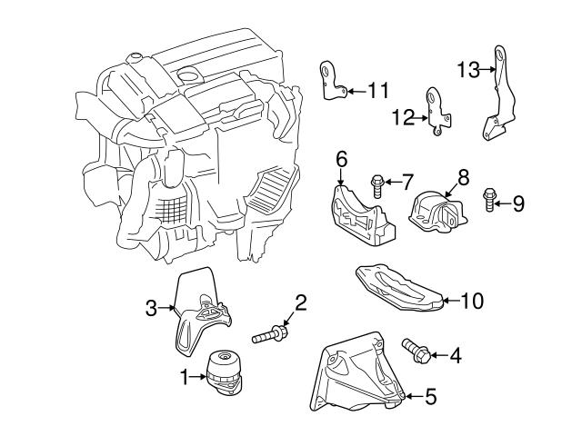 Genuine Mercedes 0049903412 Manual Trans Mount Bolt - Mercedes