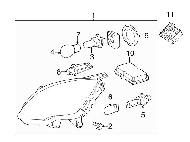 Genuine Mercedes 0049903500 Headlight Mounting Bolt; Left, Right - Mercedes