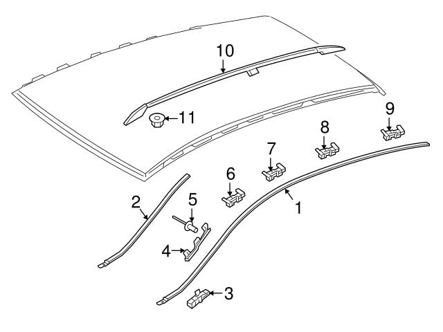 Genuine Mercedes 0049904950 Bumper Cover Support Rail Nut; Left Lower ...